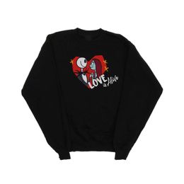 Disney - "The Nightmare Before Christmas Love Is Alive" Sweatshirt f&uuml;r Damen (Schwarz)