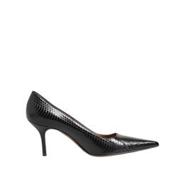 Dolce & Gabbana Dolce & Gabbana Schwarze Exotische Leder Stiletto-Pumps Schuhe