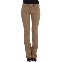 Costume National Beiger Gerade Schnitt Denim-Hose Stretch Jeans