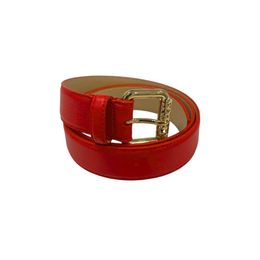 Borbonese Roter Leder Damen G&uuml;rtel