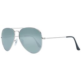 Ray-Ban Aviator Unisexe Silver Grey Mirror Lunettes de soleil