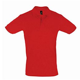 SOLS Herren Perfect Pique Kurzarm-Poloshirt (Rot)