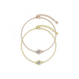 Geburtsstein-Armband - Gold, Ros&eacute;gold und Kristall