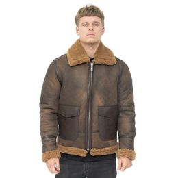 Antike B3-Schaffelljacke f&uuml;r Herren-Aviles