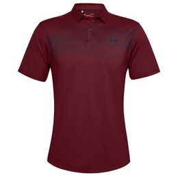 Under Armour Iso-Chill Mens Burgund Chest Grafic Polo-Hemd