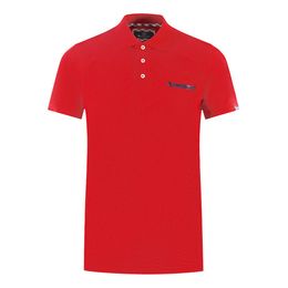 Aquascutum Boxed Logo Rotes Poloshirt