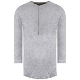 Under Armour Recovery Nachtw&auml;sche Herren grauer Henley Top