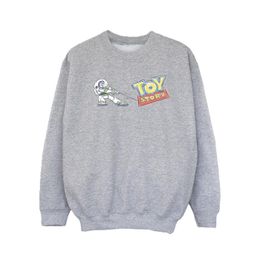 Disney - "Toy Story Buzz Pulling Logo" Sweatshirt f&uuml;r M&auml;dchen (Grau)