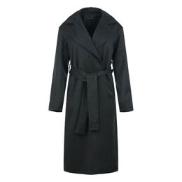 Anspruchsvoller Trenchcoat aus Onyx-Wollmischung