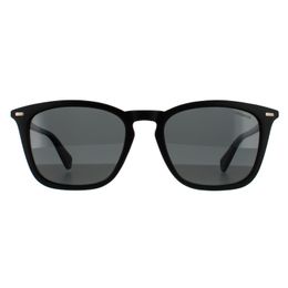Polaroid Square Unisex Matte Schwarz Grau Polarisierte Sonnenbrille