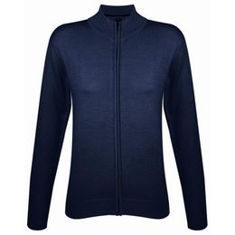 SOLS Damen/Damen Gordon Strickjacke mit durchgehendem Rei&szlig;verschluss (Navy)