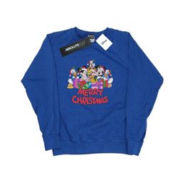 Disney - "Mickey Mouse And Friends Christmas" Sweatshirt f&uuml;r Damen (K&ouml;nigsblau)