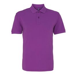 Asquith & Fox Herren-Poloshirt mit kurzen &Auml;rmeln (Orchidee)