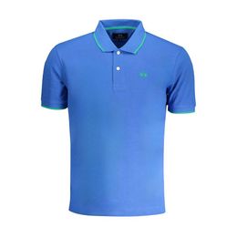 La Martina Blau Baumwolle Herren Poloshirt