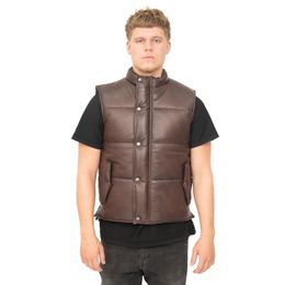 Klassische Herren-Pufferweste aus Leder &ndash; Nottingham