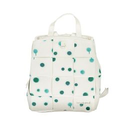 Desigual Wei&szlig;e Polyurethan Damenrucksack