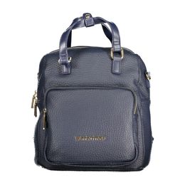 Mario Valentino Blaue Polyurethan Damen Rucksack