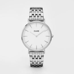Cluse Silber Edelstahl Armbanduhr