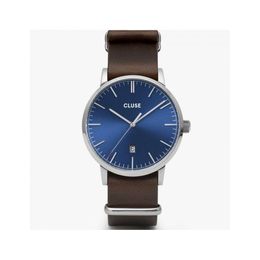 Cluse Braune Leder-Armbanduhr