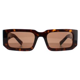 Prada Rectangle Ladies Dunkelbraun Schildpatt PR06YS