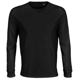 SOLS Unisex Adult Pioneer Langarm-T-Shirt aus Bio-Baumwolle (Tiefschwarz)