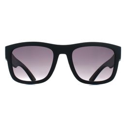Prada Sport PS01ZS 1BO09U mattschwarze Sonnenbrille mit grauem Farbverlauf
