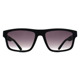 Emporio Armani EA4244U 50018G matte schwarze graue Sonnenbrille mit Farbverlauf