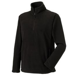 Russel Athletic Russell - Fleece-Oberteil mit kurzem Rei&szlig;verschluss f&uuml;r Herren (Schwarz)