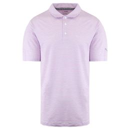 Puma Drycell Short Sleeve Stripe Pink Herren Caddle Polo Shirt 595115 17