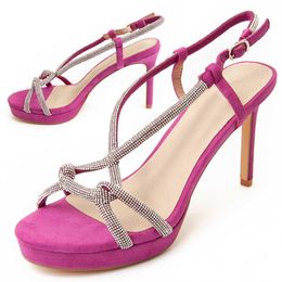Montevita Heel Sandale2 in Fuchsia