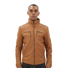 Klassische Herren-Bikerjacke aus Leder &ndash; Caracas