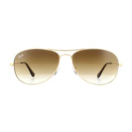Ray-Ban Aviator Unisex-Sonnenbrille in Goldbraun mit Farbverlauf
