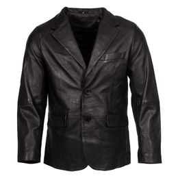 Blazer aus weichem Lammleder mit 2 Kn&ouml;pfen