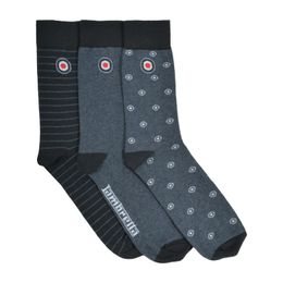 Lambretta - "Target" Socken f&uuml;r Herren (3er-Pack) (Dunkelblau)
