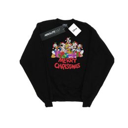 Disney - "Mickey Mouse And Friends Christmas" Sweatshirt f&uuml;r Damen (Schwarz)