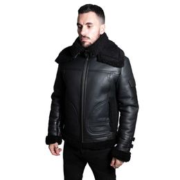 Herren-Retro-Biker-Lammfelljacke-Avignon