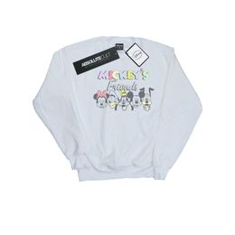 Disney - "Mickey Mouse Friends Faded Nostalgia" Sweatshirt f&uuml;r Herren (Wei&szlig;)