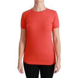 Dolce & Gabbana Dolce & Gabbana Rotes Crewneck Kurzarm T-Shirt aus Baumwolle