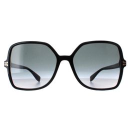 Marc Jacobs MJ 1105/S 807 9O gl&Atilde;&curren;nzende schwarze dunkelgraue Sonnenbrille mit Farbverlauf