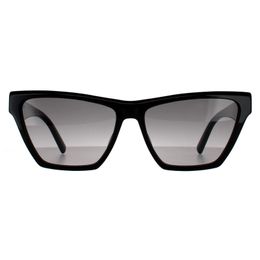 SAINT LAURENT Cat Eye Damen Schwarz Grau Gradient Sonnenbrille
