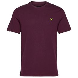 Lyle & Scott Das Lyle & Scott Plain T-Shirt ist aus 100 % Baumwolle gefertigt und unvergleichlich weich. Es ist ein kultiger Stil und die Definition eines Grundnahrungsmittels im Kleiderschrank. Mit einer klassischen Silhouette, Detailn&auml;hten an Kragen und Manschette sowie unserem charakteristischen Steinadler kann dieses T-Shirt nahtlos &uuml;bereinander getragen werden oder allein als Herzst&uuml;ck eines jeden l&auml;ssige