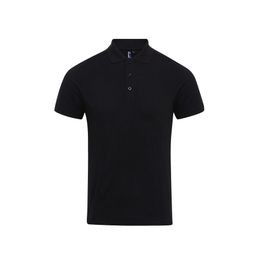 Premier Mens Coolchecker Plus Pique Polo mit CoolPlus (Schwarz)