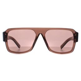 Prada PR22YS 17O60B transparent braun hellbraun Sonnenbrille