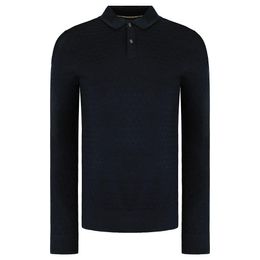 Ted Baker Morar Mens Navy Strick -Polohemd