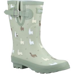 COTSWOLD Womens/Ladies Farmyard Alpaca Mid Calf Wellington Boots (Gr&uuml;n)
