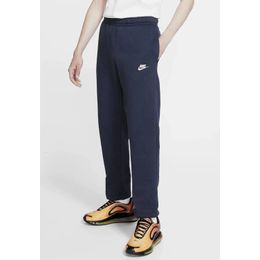 Nike Sportswear Club Fleece-Jogger mit offenem Saum in Marineblau