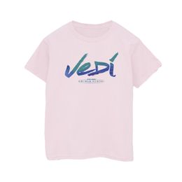 Star Wars Womens/Ladies Obi-Wan Kenobi Jedi Painted Font Cotton Boyfriend T-Shirt (B&eacute;b&eacute; Rose)