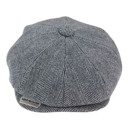 Herren Peaky Blinders Tweedhut mit Rasierklinge