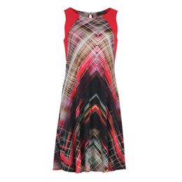Lebhaftes geometrisches asymmetrisches Kleid