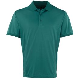 Premier Mens Coolchecker Pique Kurzarm-Polo T-Shirt (Flasche)